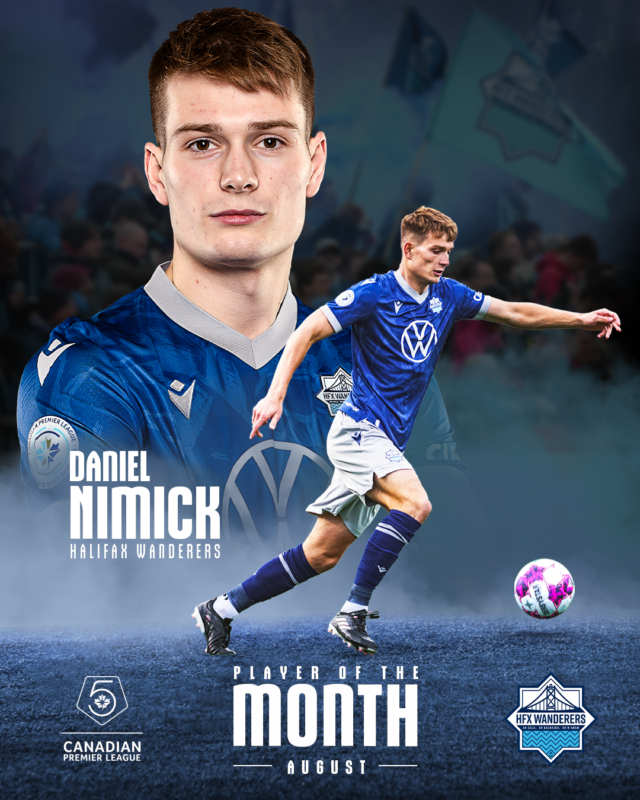 Halifax Wanderers defender Daniel Nimick named CPL Player of the Month ...
