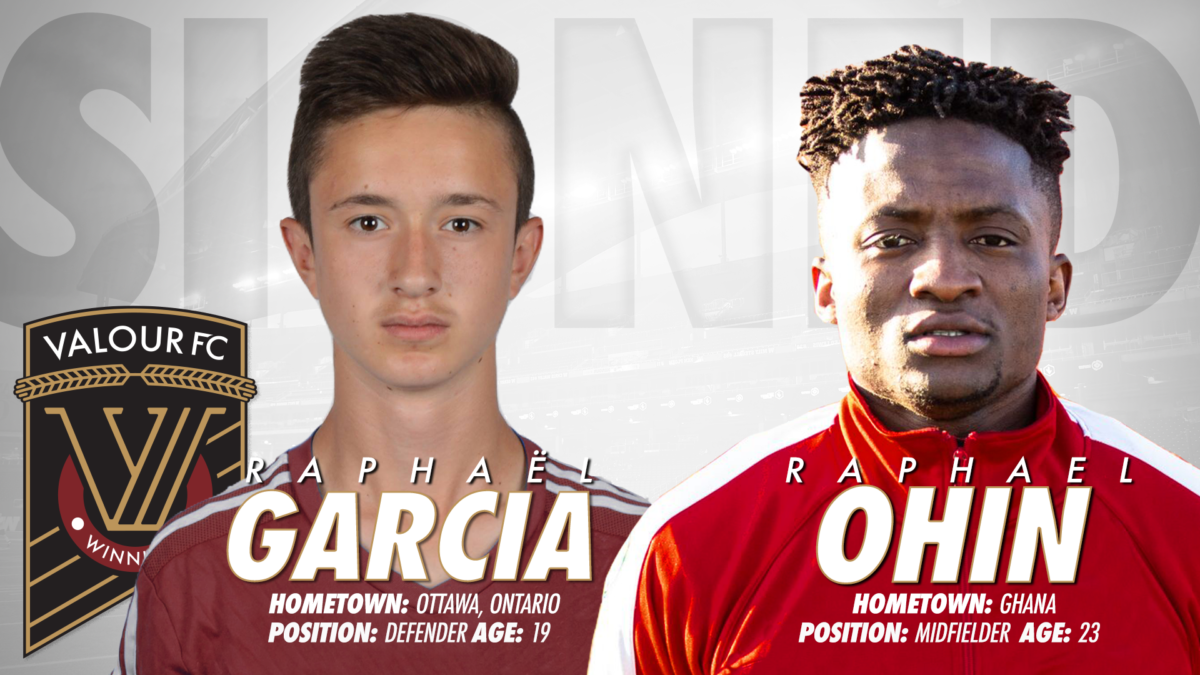 Valour FC inks youngsters Raphael Ohin and Raphaël Garcia to multi-year ...